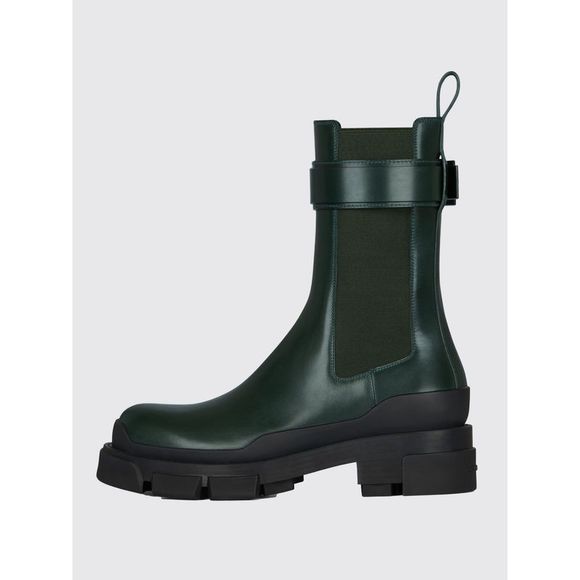 Givenchy | Shoes | Givenchy Flat Booties Woman Green | Poshmark